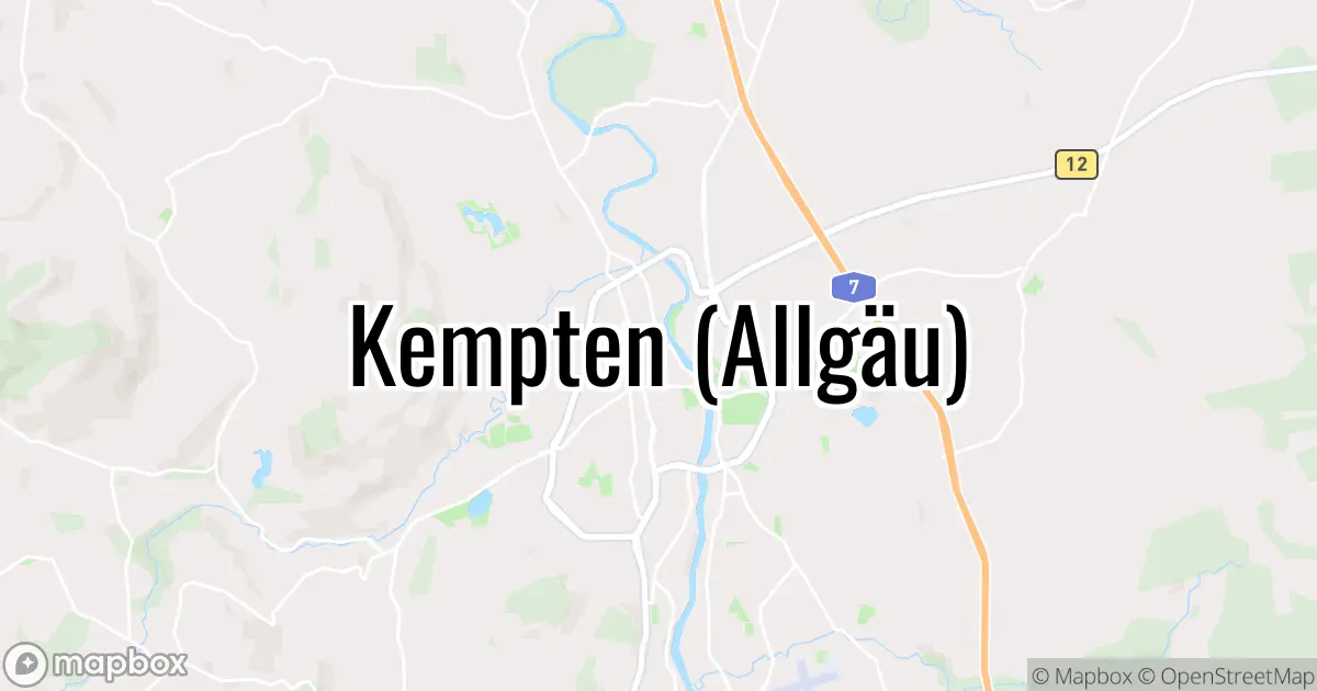Postleitzahl Von Kempten Im Allgu